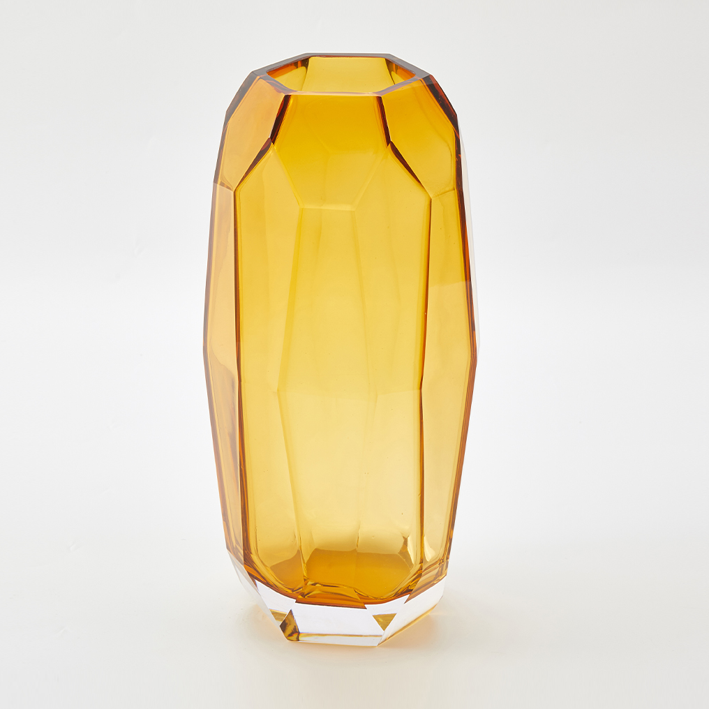 Vase - Radiant Amber Glass – Girl Meraki