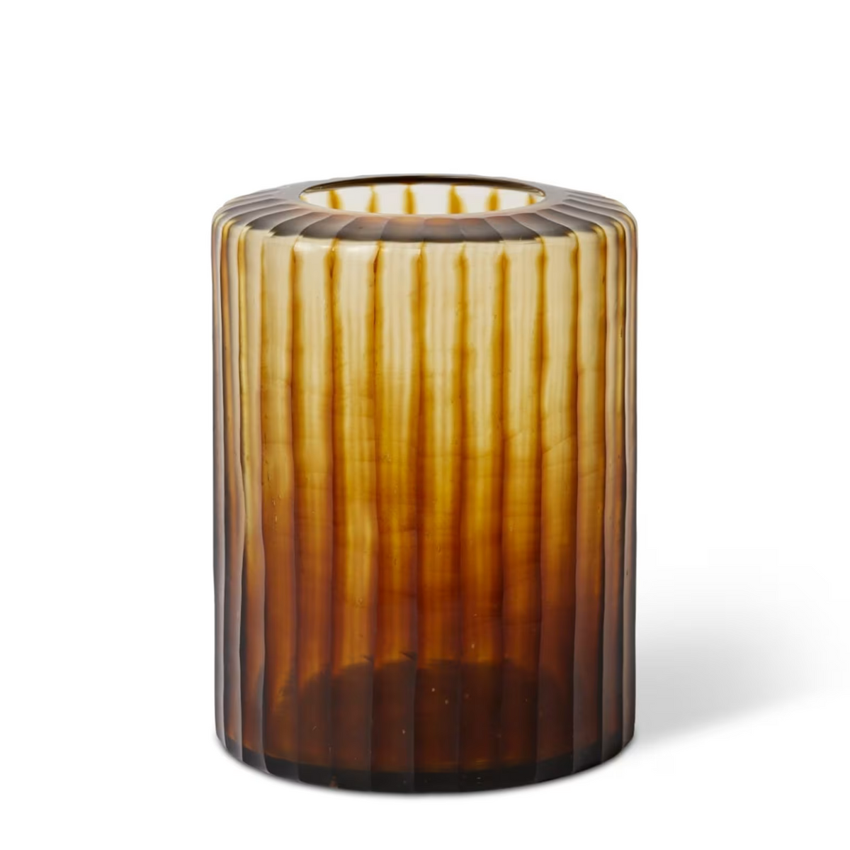 Vase - Ribbed Amber – Girl Meraki